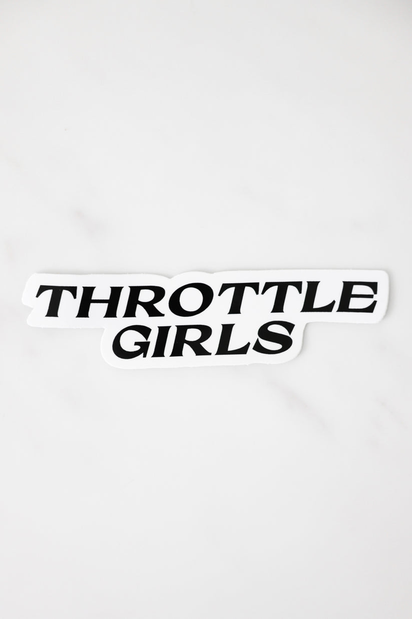 LARGE THROTTLE GIRLS STICKER SLAPPER – Throttle Girls